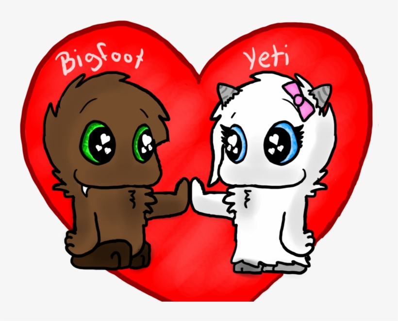 Bigfoot And Yeti Love - Free Transparent PNG Download - PNGkey