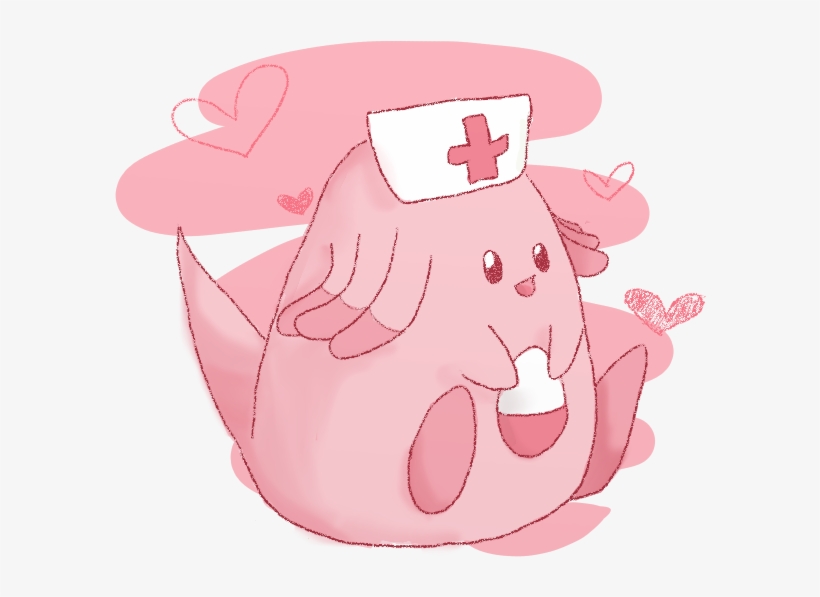 Chansey Pokemon Pokemon Art Pink Cute - Cartoon - Free Transparent PNG ...
