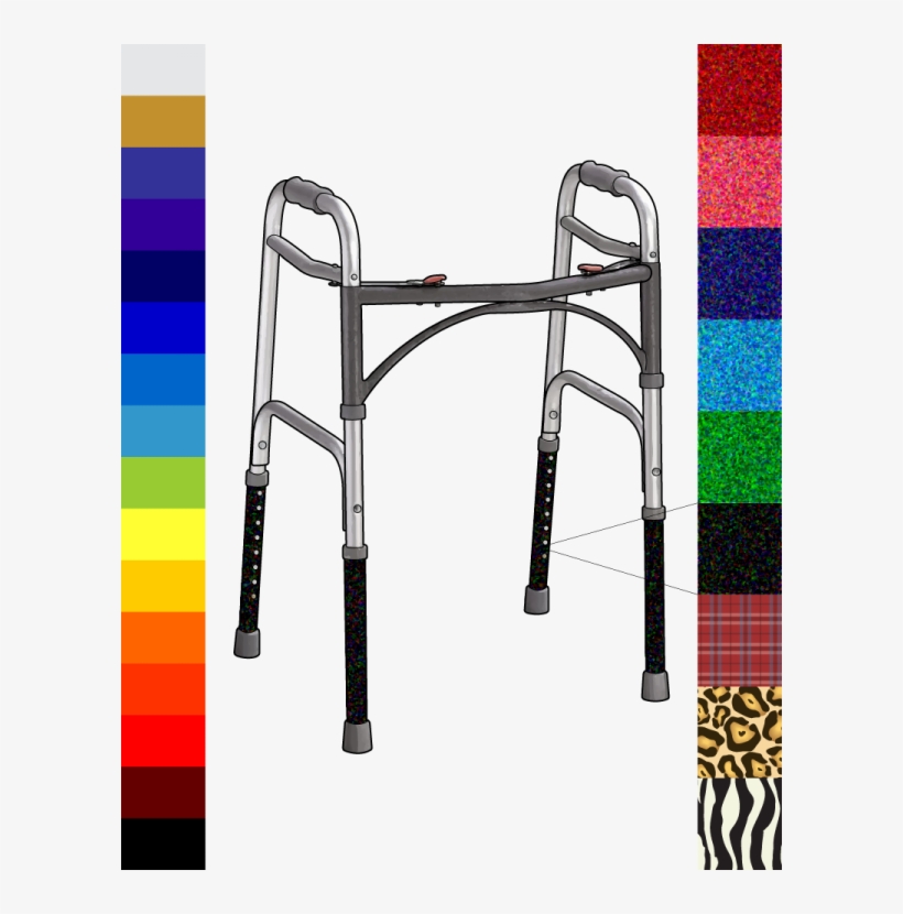 Pimp Mobility Custom Walking Frame - Able Walker - Free Transparent PNG ...