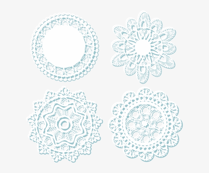 Lace Doily White Pattern - Tablecloth - Free Transparent PNG Download ...