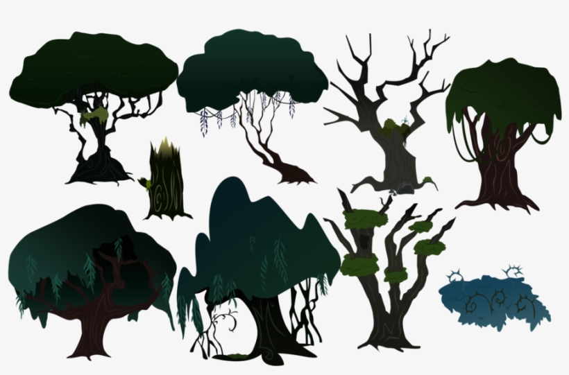 Everfree Forest Trees By Boneswolbach On Deviantart - Mlp Everfree Tree ...