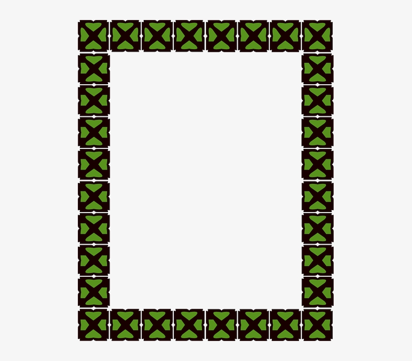 Green, Rectangular, Frame, Border, Free, Decorative - Motif - Free ...