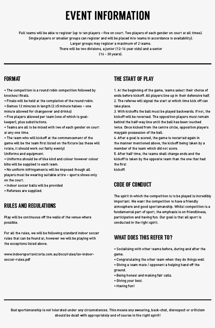 Soccer Comp Poster2 - Document - Free Transparent PNG Download - PNGkey