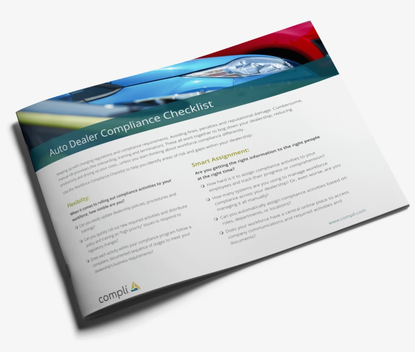 Auto Dealer Compliance Checklist Transparent - Brochure - Free ...