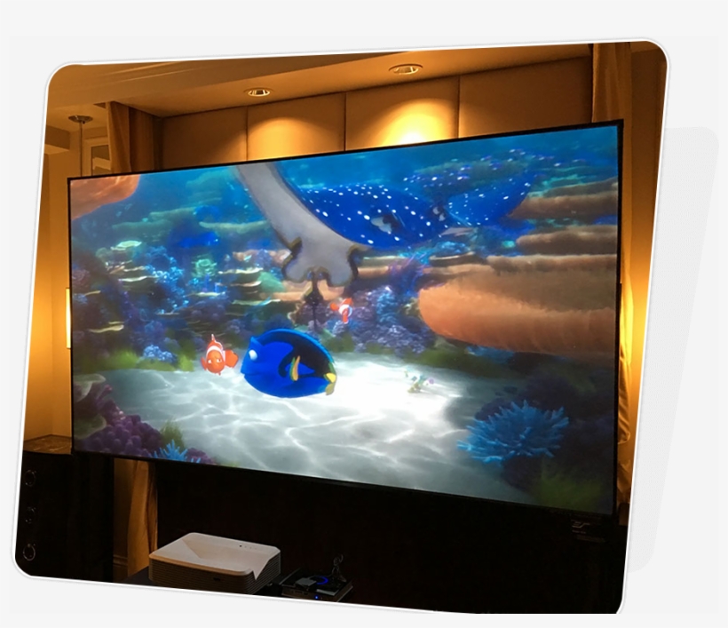 Projection Screen Fabric - Led-backlit Lcd Display - Free Transparent ...