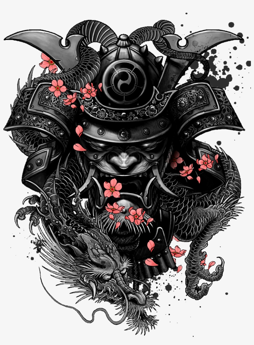 Tattoo Katsumoto Samurai Sleeve Artist Free Transparent - Tattoo ...