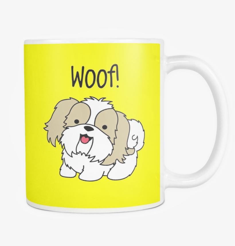 Woof Shih Tzu Coffee Mug - Mug - Free Transparent PNG Download - PNGkey