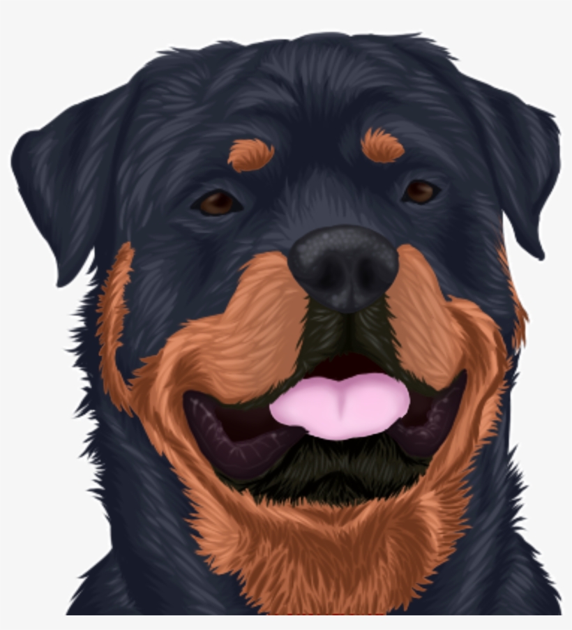 Rottie Design Shade Crop Fin Right Size - Rottweiler - Free Transparent ...