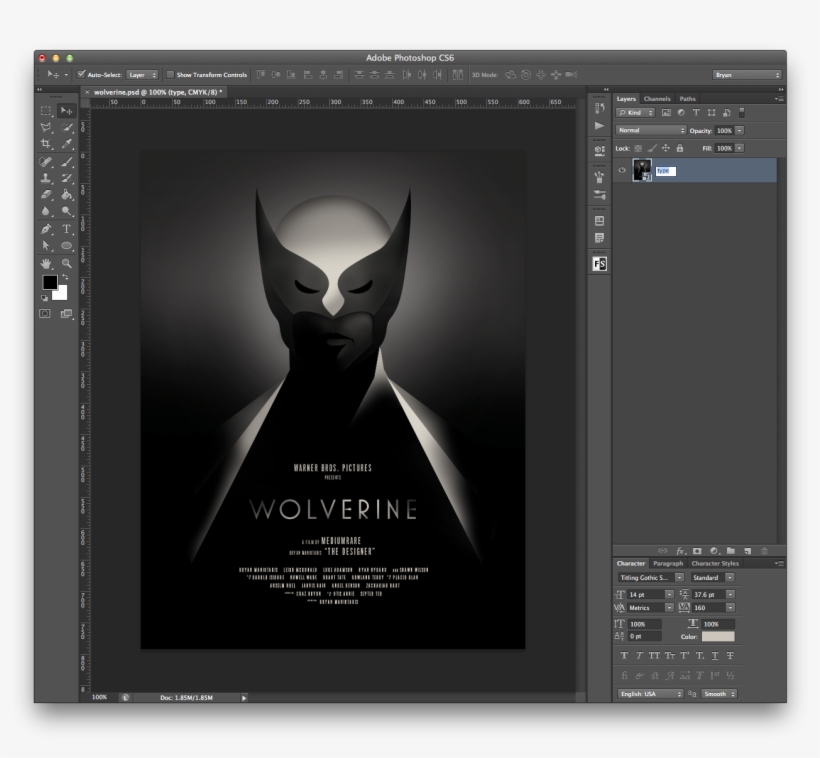 Olly Moss Movie Poster Style Tutorial In Photoshop - Poster - Free ...