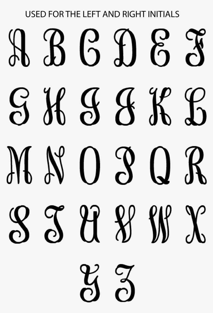 Classic Vine Sign Our - Vine Monogram - Free Transparent PNG Download ...