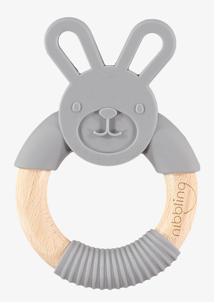 Grey Chewy Bunny - Pacifier - Free Transparent PNG Download - PNGkey