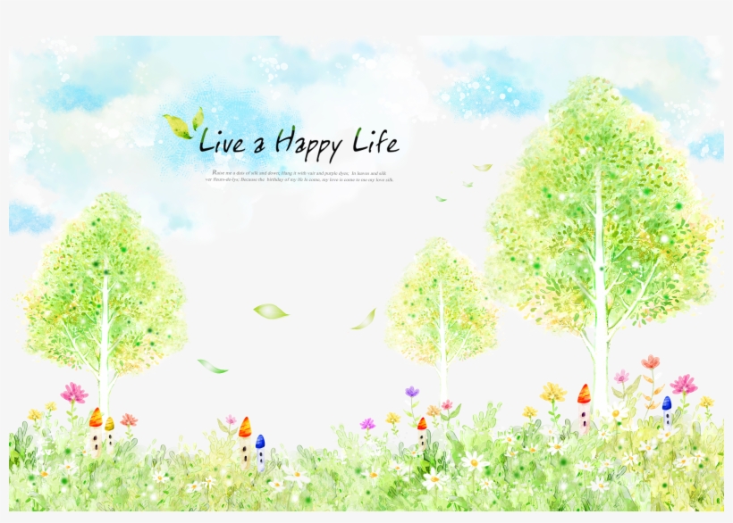 Spring Watercolor Background - Free Transparent PNG Download - PNGkey