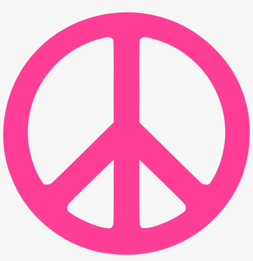 Peace - Pink Peace Sign - Free Transparent PNG Download - PNGkey