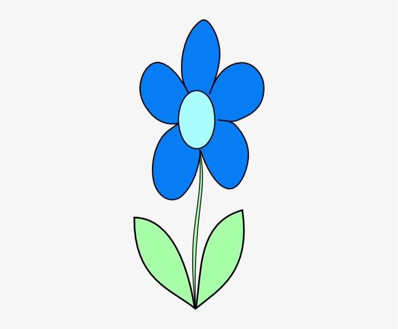 Blue Flower Svg Clip Arts 270 X 599 Px - Free Transparent PNG Download ...