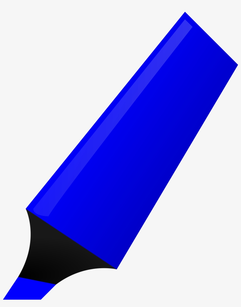 This Free Icons Png Design Of Blue Highlighter - Free Transparent PNG ...