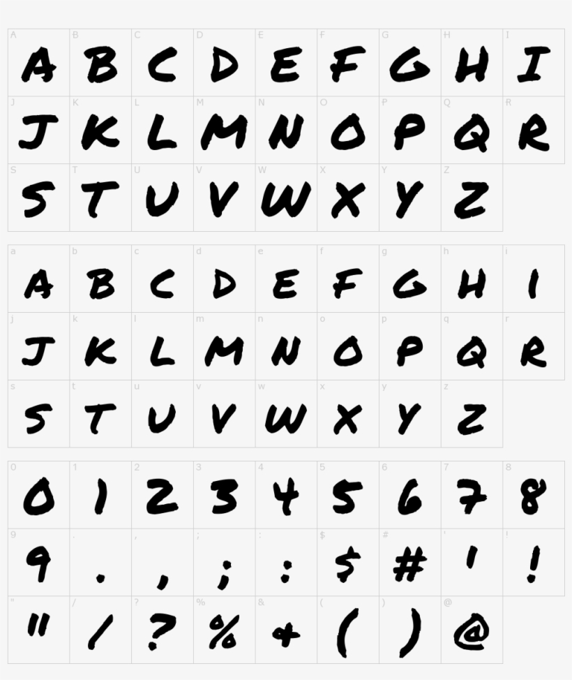 Permanent Marker Font - Free Transparent PNG Download - PNGkey