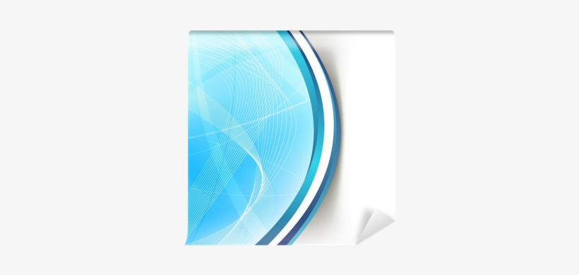 Modern Blue Wave Swoosh Line Border Background Wall - Circle - Free ...