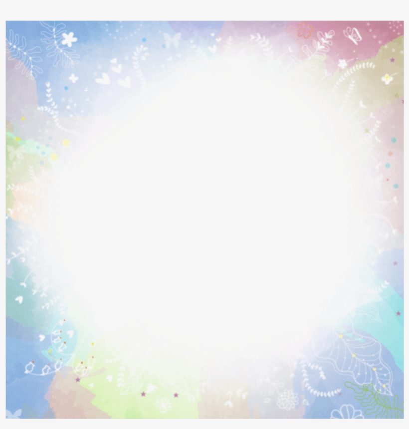 Ftestickers Watercolor Background Frame Borders Colorfu - Watercolor ...