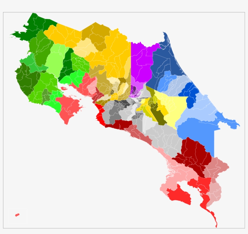 Mapa De Costa Rica - Mapa Costa Rica Vector - Free Transparent PNG ...