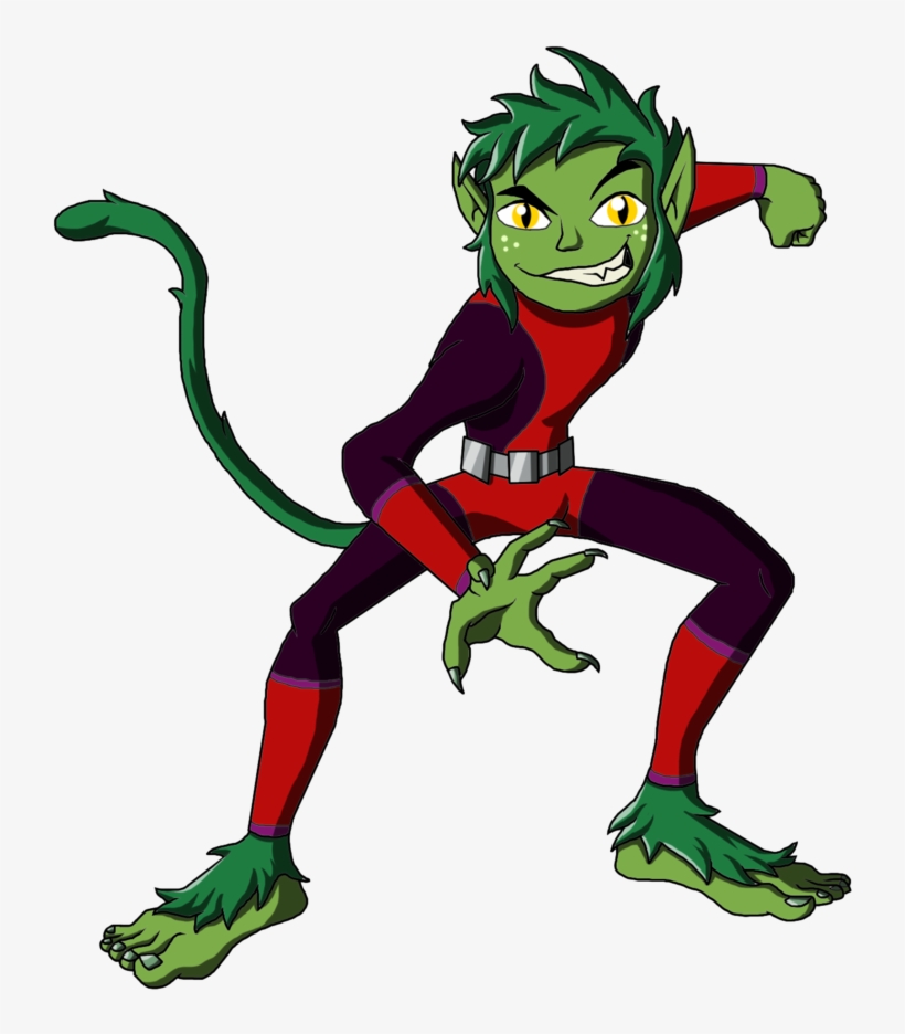 New Teen Titans - Dc Titans Beast Boy - Free Transparent PNG Download ...