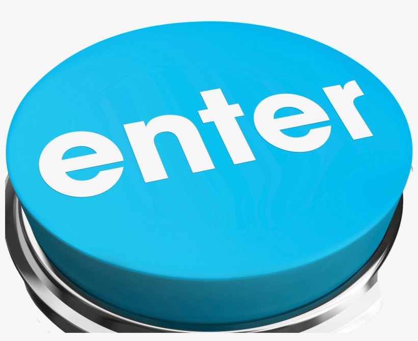 Enter Blue Button 000014110771 Full - Enter Button - Free Transparent ...