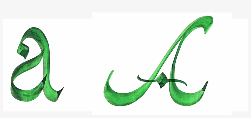 Initial Caption Letters In The Same Calligraphic Design - Free ...