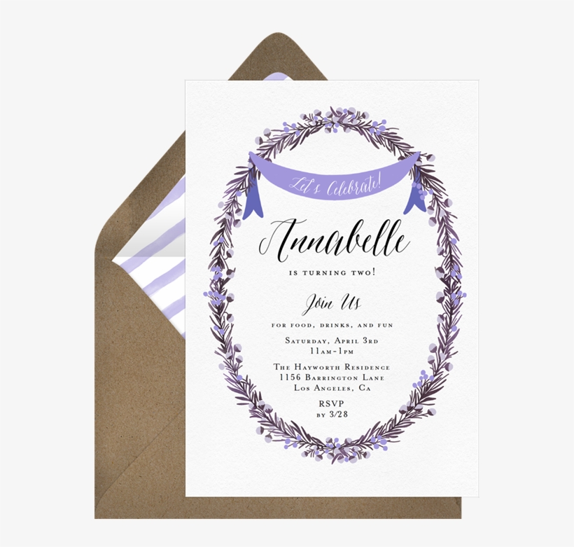 Invitations Greenvelope Com Invitation - Envelope - Free Transparent PNG Download - PNGkey