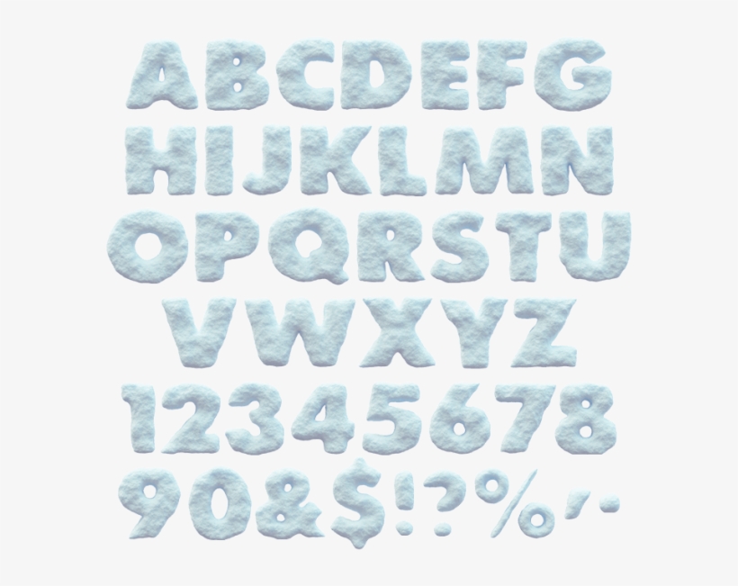 Snow 3d Font - Illustration - Free Transparent PNG Download - PNGkey