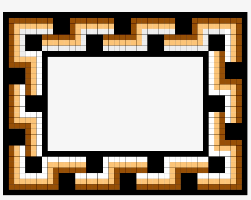 3 X 2 Half Meander Roman Mosaic Frame - Free Transparent PNG Download ...