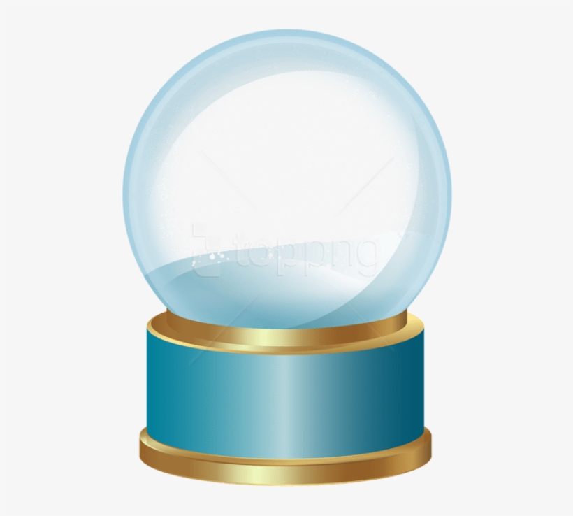 Free Png Empty Snow Globe Blue Png Png - Snow Globe With Transparent ...