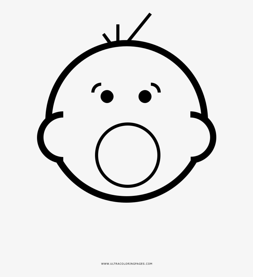 Crying Baby Coloring Page - Line Art - Free Transparent PNG Download ...