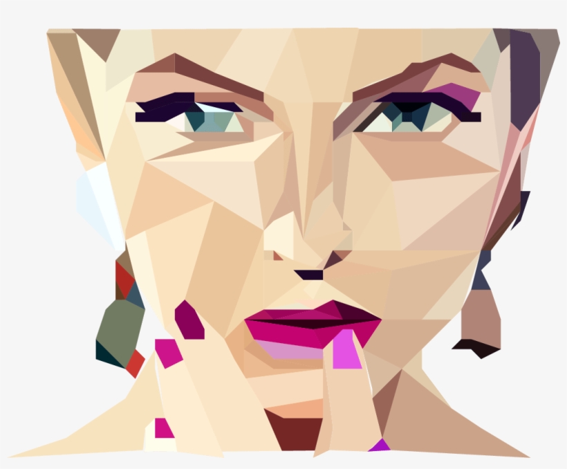 Polygon Girl - Free Transparent PNG Download - PNGkey