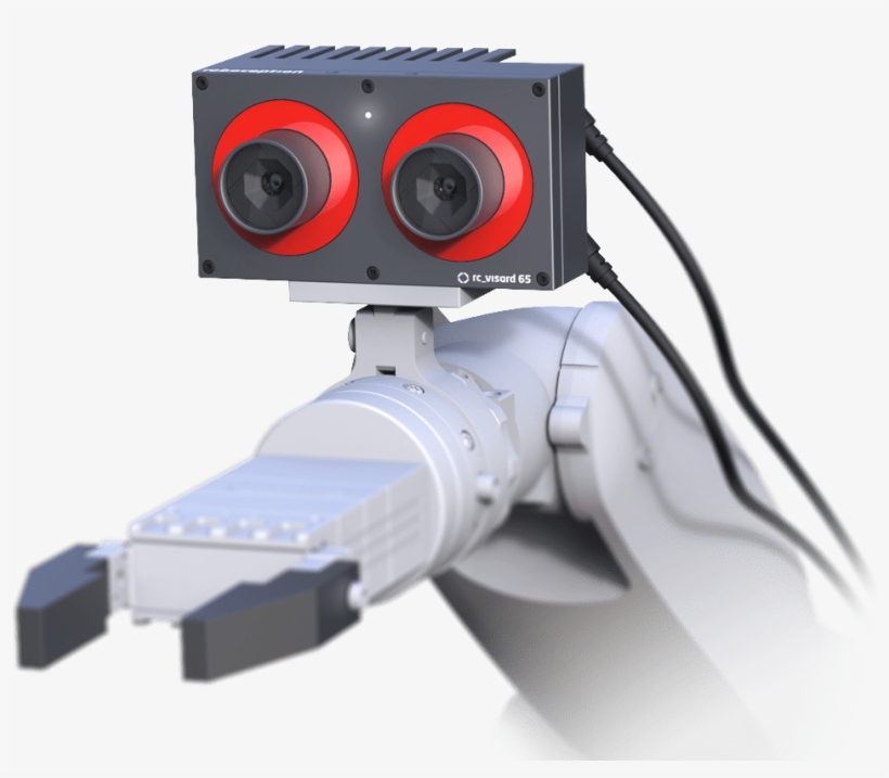 Close Up Of The 3d Sensor Of Roboception - Robot - Free Transparent PNG ...