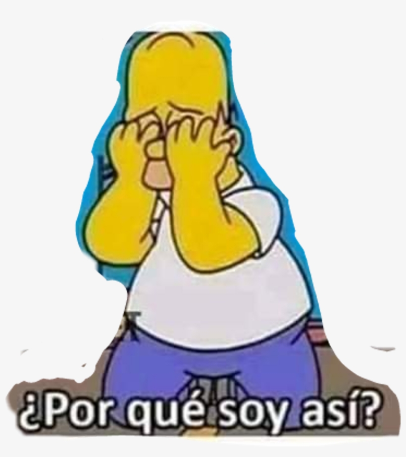Homero Sticker - Tristeza Nao Tem Fin - Free Transparent PNG Download ...