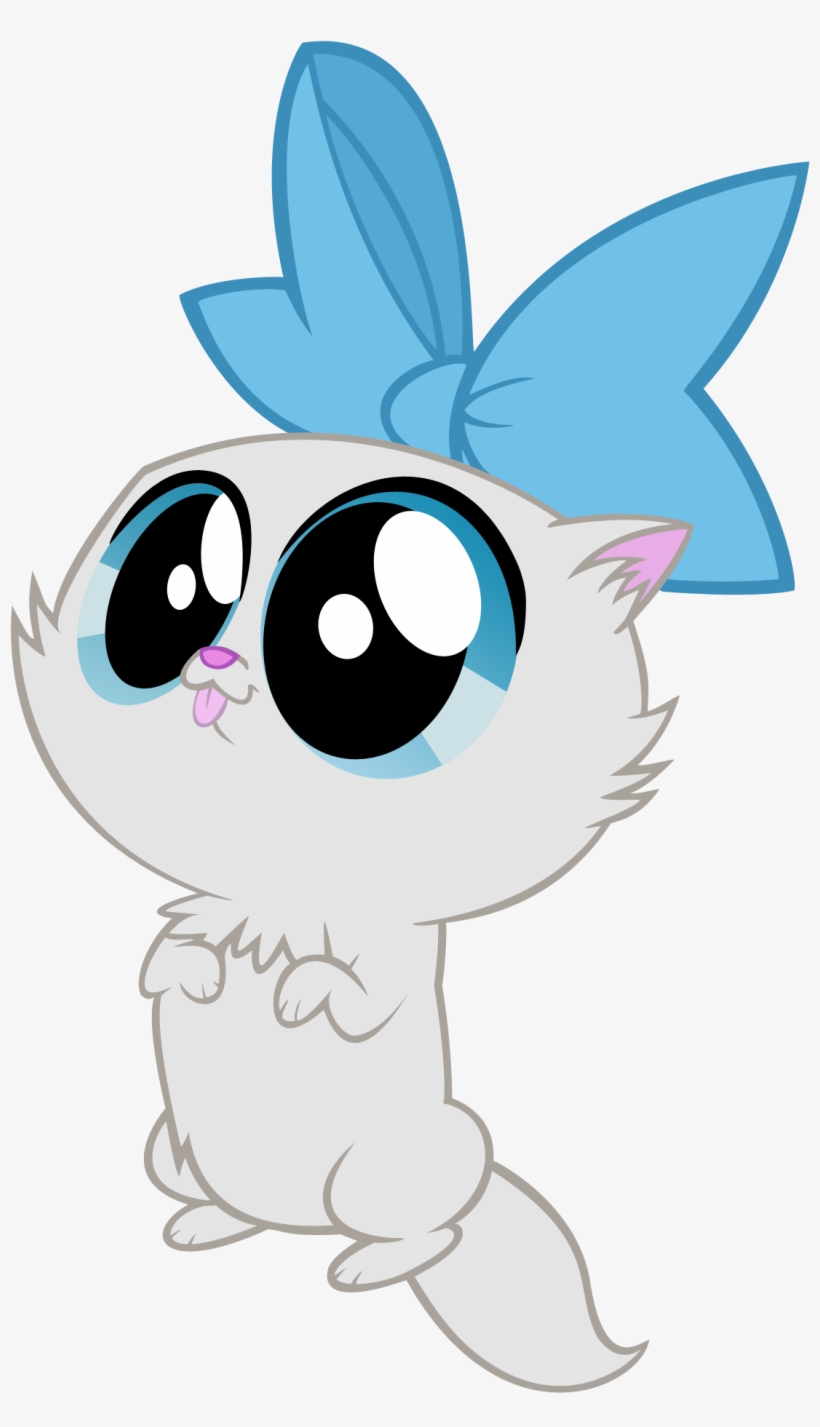 Vector Of Fluttershy's Cat From "may The Best Pet Win" - Mlp Rarity As ...