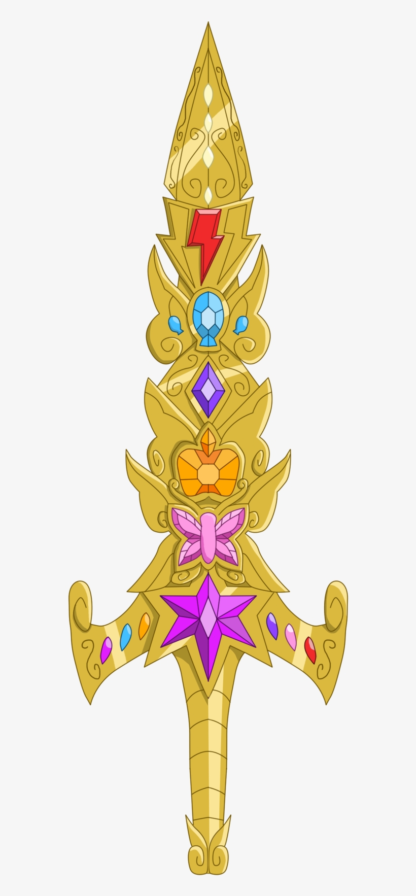 Elemental Sword - Mlp Sword Of Harmony - Free Transparent PNG Download ...