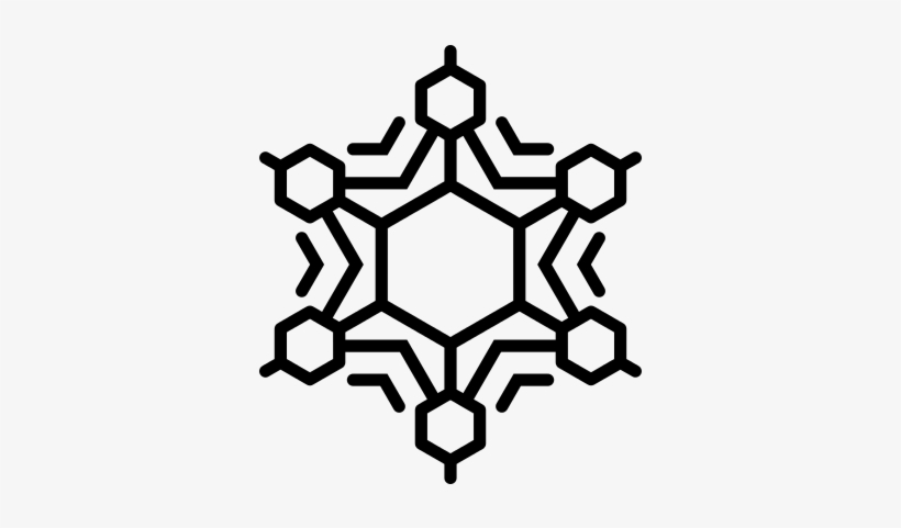Winter Flake With Geometric Shapes Vector - Snowflake - Free ...
