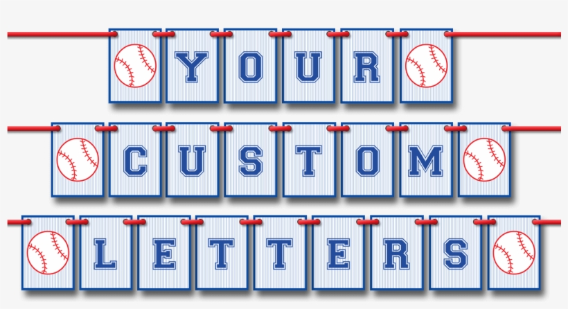 Baseball Pennant Banner Template - Baseball Birthday Banner Printable ...