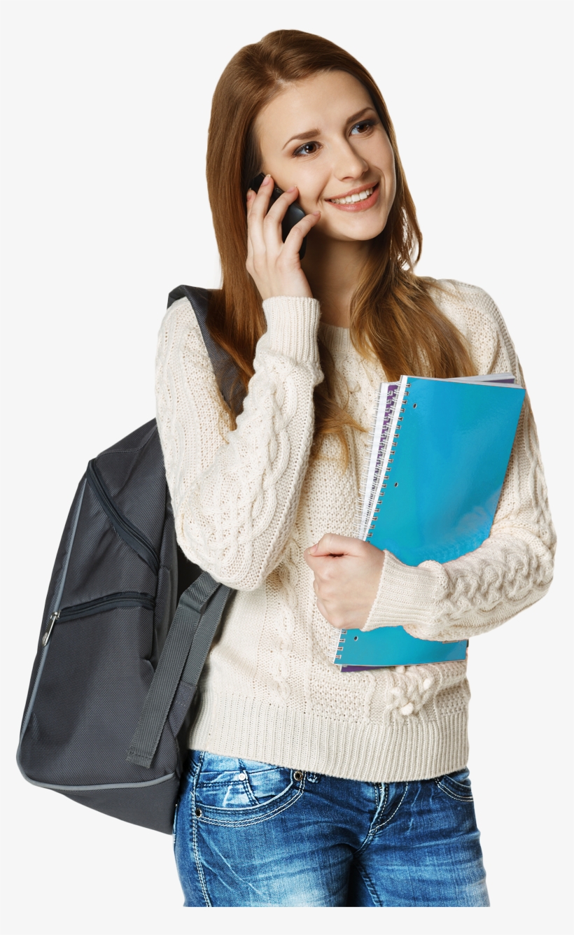 Student Png - Students Talking On Mobile Phone - Free Transparent PNG ...