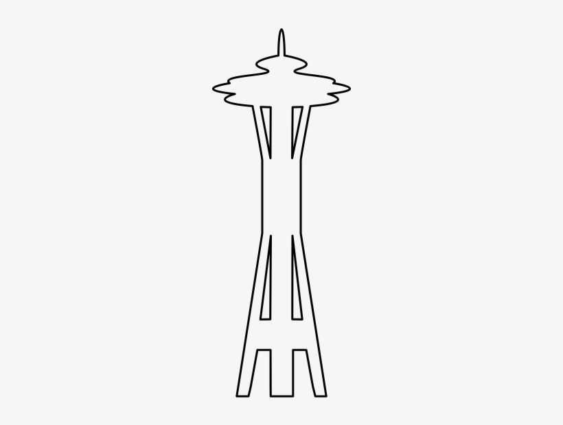 Space Needle Silhouette Tattoo