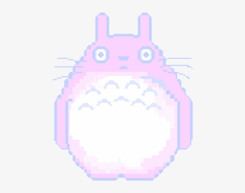 💖not My Art💖 Kawaii Totoro Kawaii Pink Totoro Myneig - Pastel Sticker ...