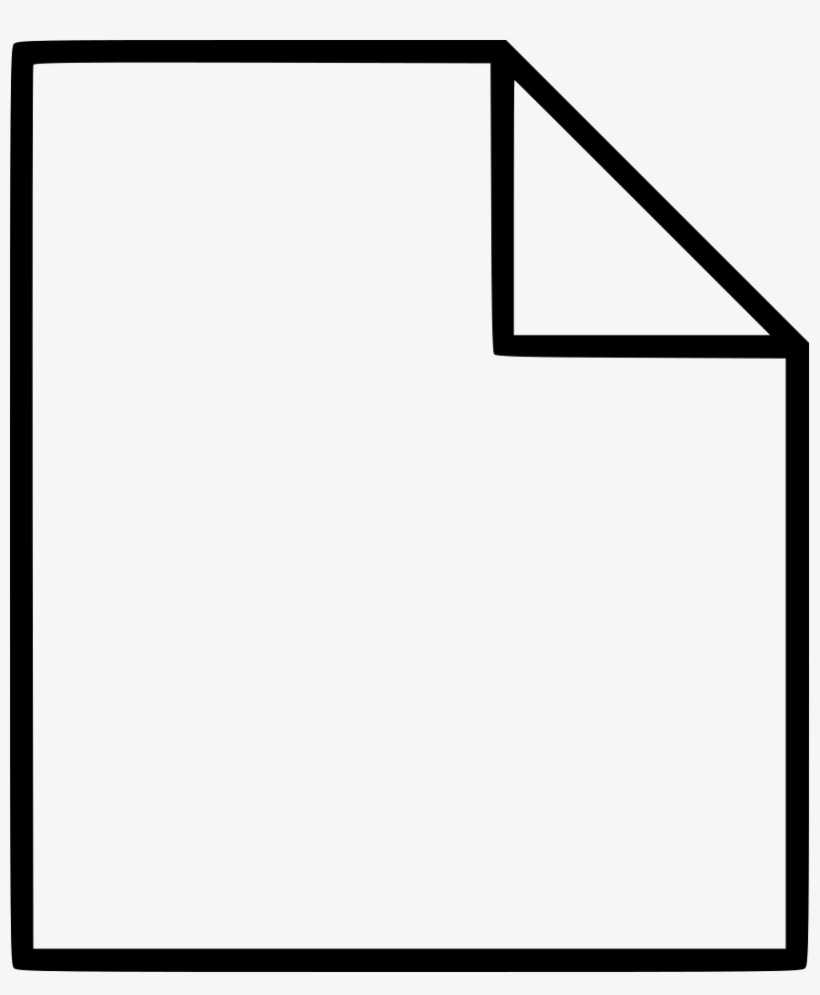 Empty File Paper Paperpiece Pieceofpaper Sheet Comments - New Icon In ...