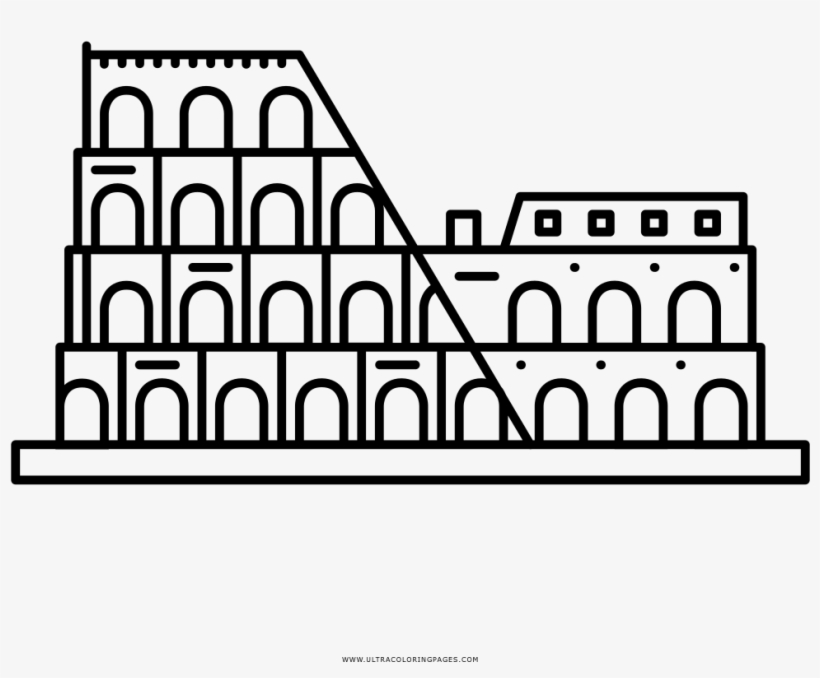 Colosseum Simple Coloring Pages
