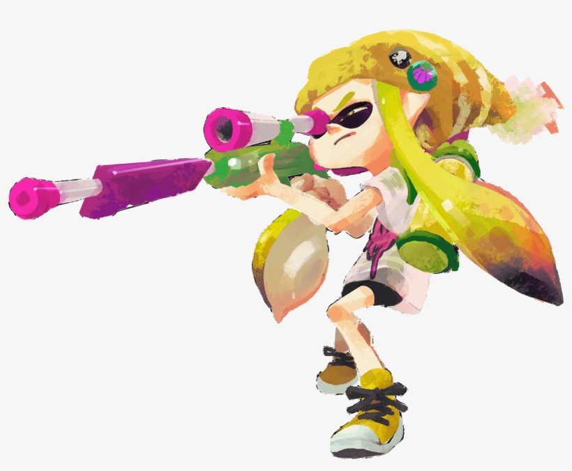 Add Pictures Images - Splatoon Charger Pose - Free Transparent PNG ...