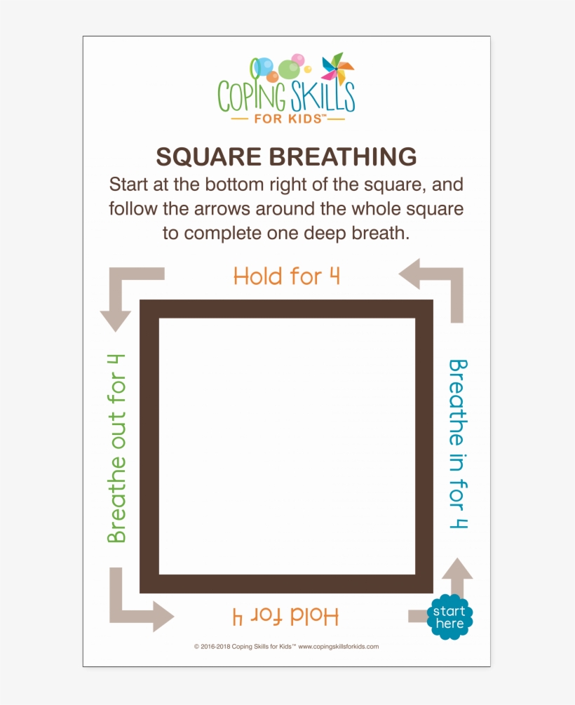 Square Breathing For Kids - Free Transparent PNG Download - PNGkey