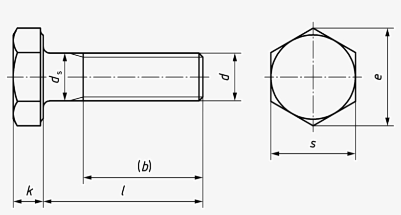 Basic Bolt Dimensions Image - Diagram - Free Transparent PNG Download ...