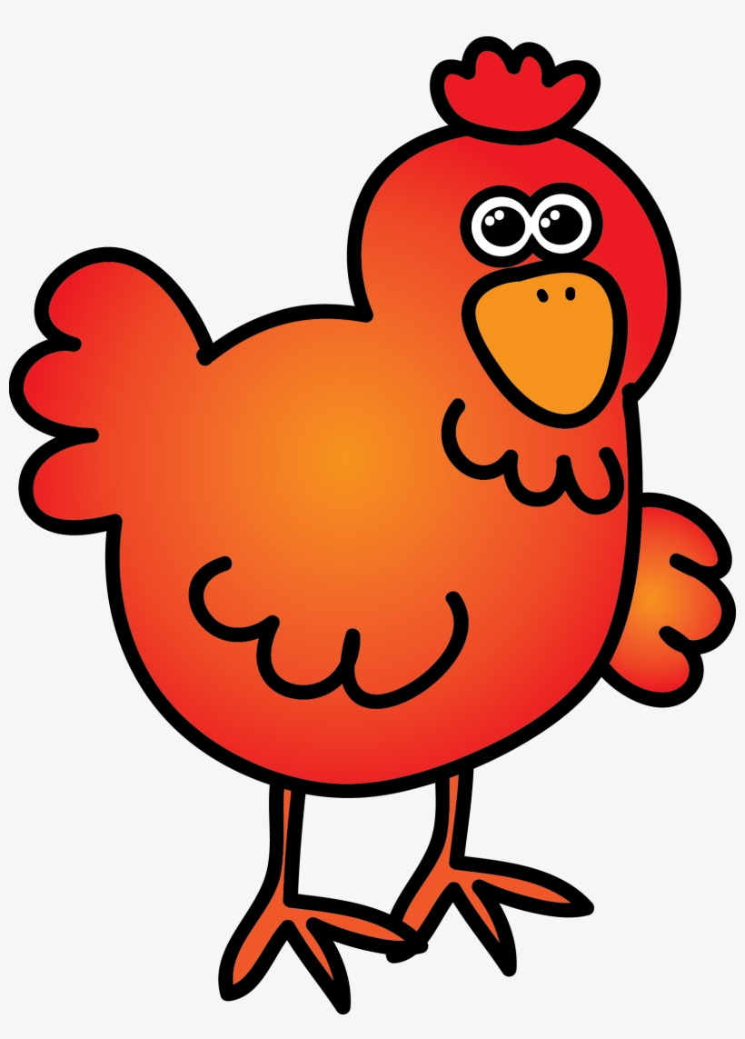 Little Red Hen Clipart - Cartoon - Free Transparent PNG Download - PNGkey