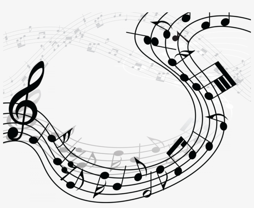 Music To Motivate - Musical Staff Transparent Background - Free ...