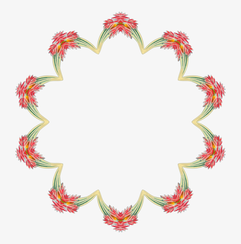 Floral Design Line - Picture Frame - Free Transparent PNG Download - PNGkey