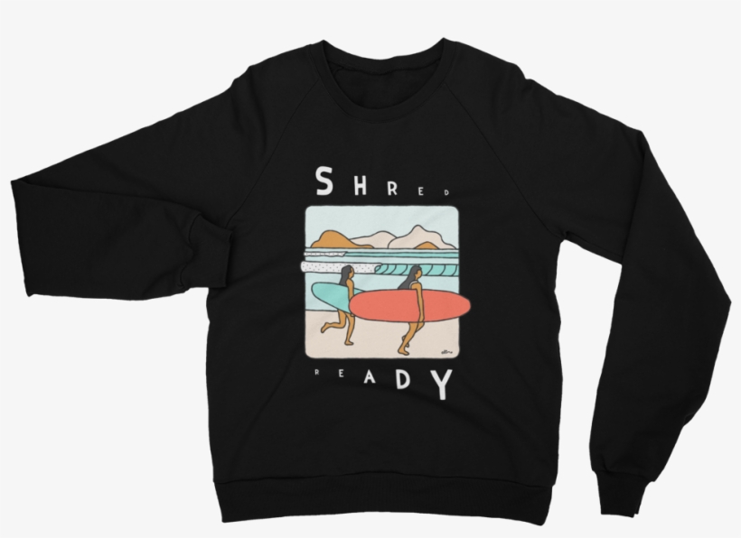 Shred Ready 12 16 Color White Mockup Front Flat Black - Sweater - Free ...